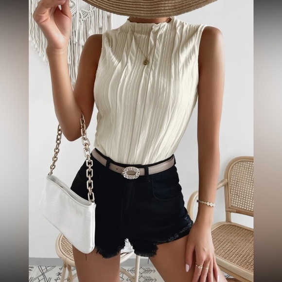 Tops | Boho Textured Tank Top | Poshmark